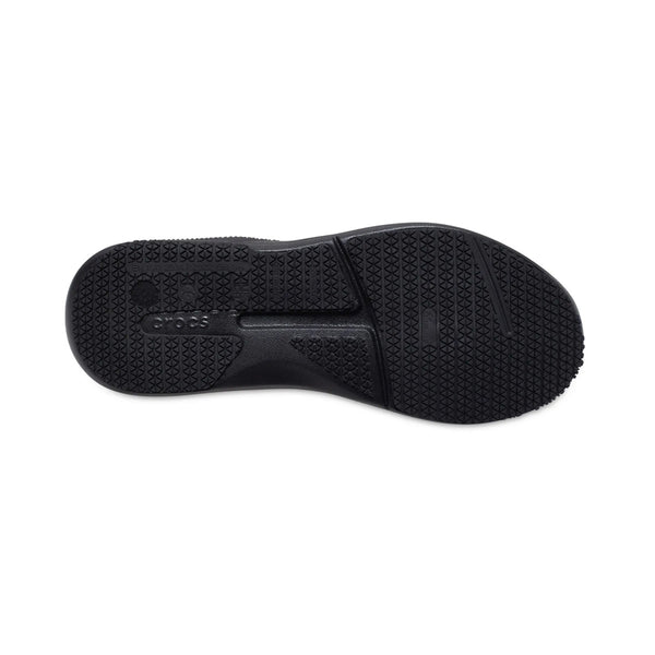 Crocs Mens On The Clock Resistant Work Shoes 209475-0WC Triple Black ...