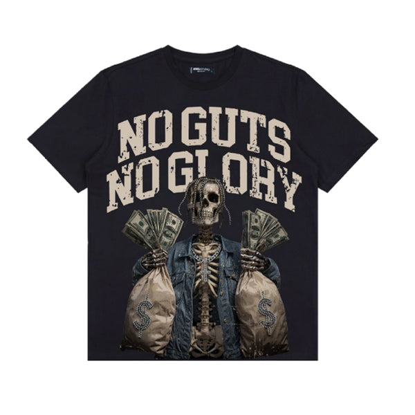 Roku Studio Mens No Guts Stoned Crew Neck T-Shirt RK1481714-BLK Black ...
