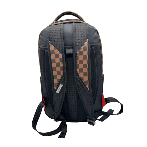 Sprayground Unisex The Hero DLX Backpack 910B7667NSZ Black/Tan– Premium ...